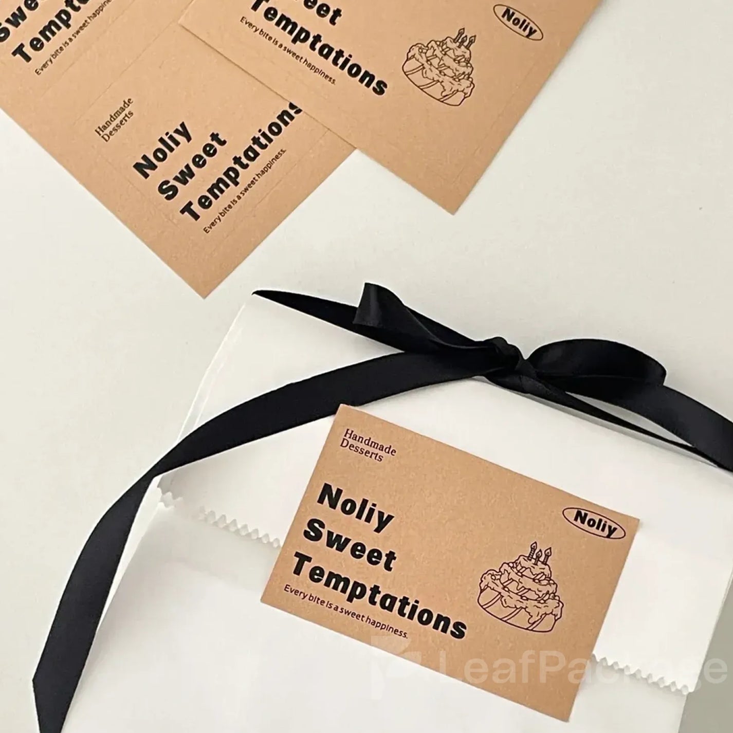 Stylish Custom Kraft Stickers – FSC Certified & Logo Ready – LeafPackage