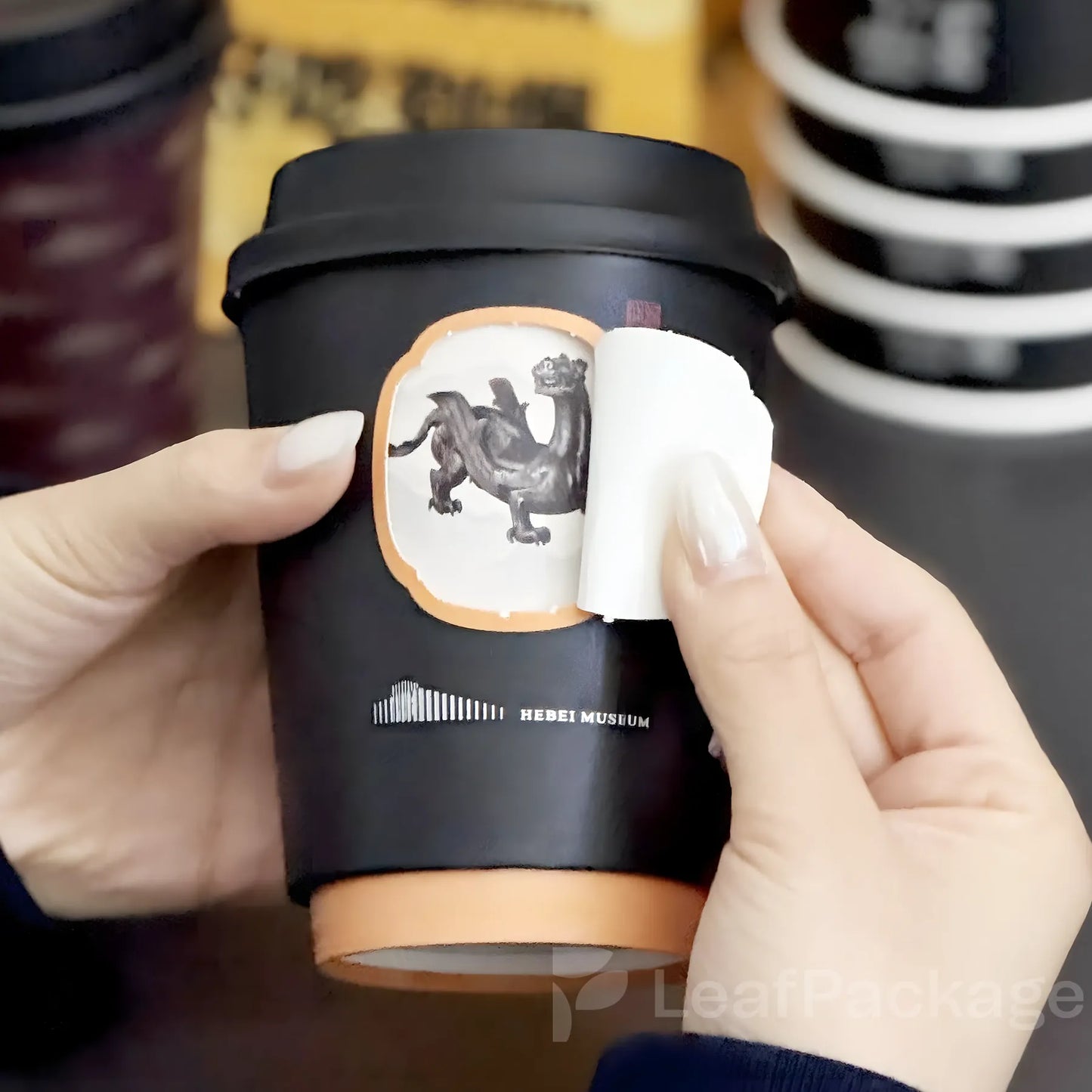 Custom Die-Cut Window Paper Cups | Double Wall | Wholesale – LeafPackage